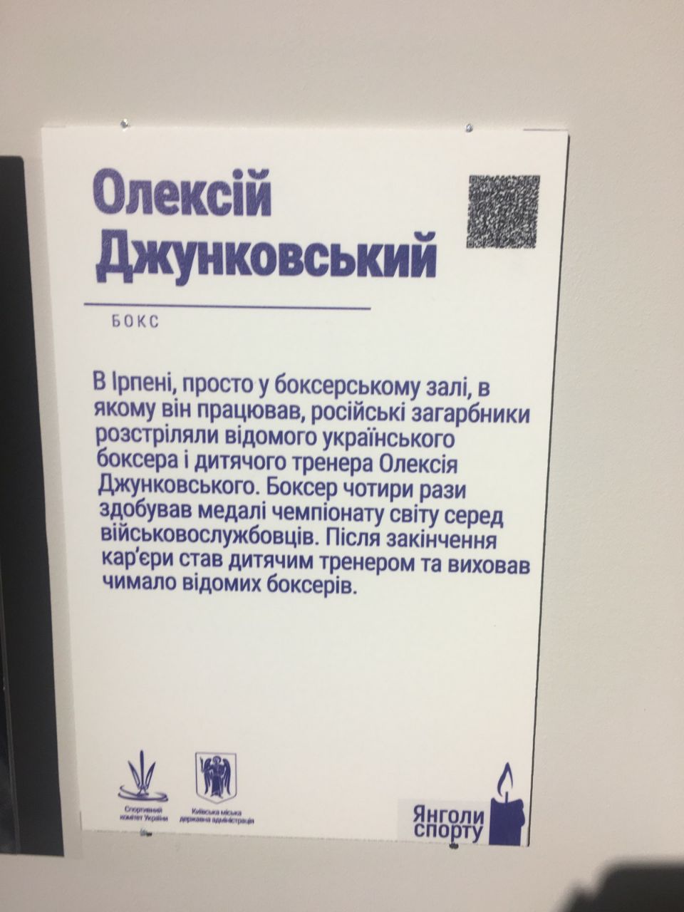 У Києві відкрили виставку Янголи спорту присвячену українським